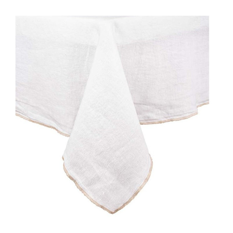 Acheter nappe venise blanc de Haomy - Linge de table en lin haomy