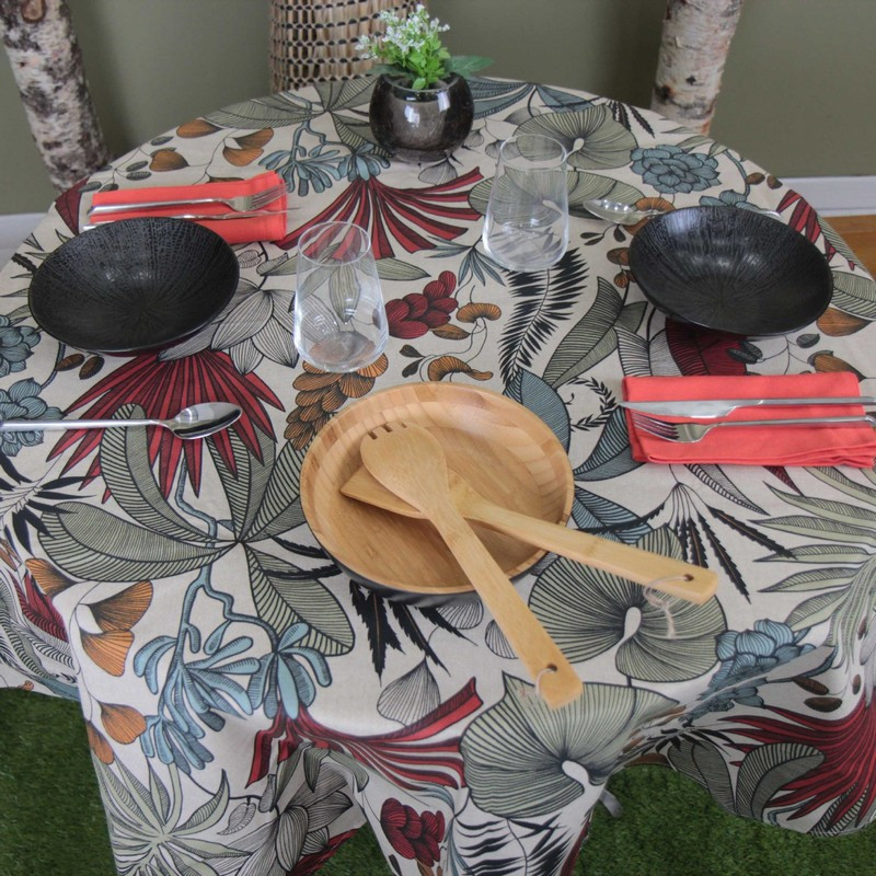 Acheter une nappe enduite Citrouille Lombok, Sud Etoffe