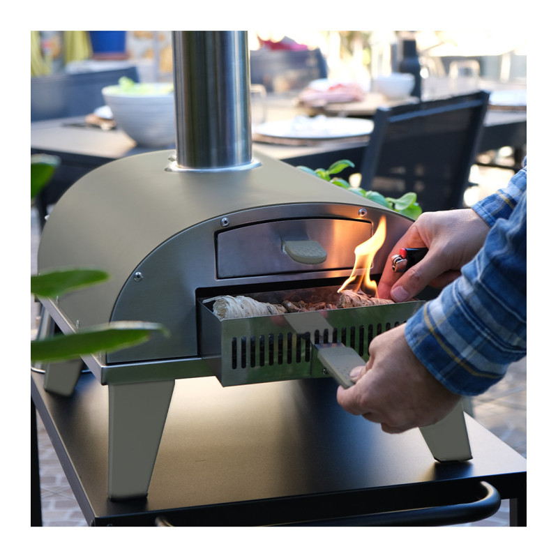 Acheter Four à pizza à pellets Piana couleur Eucalyptus de ZiiPa