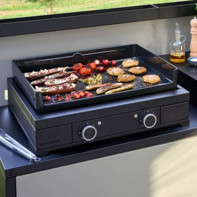 Acheter une Plancha Modern Electrique 60 Acier Noir, Forge Adour