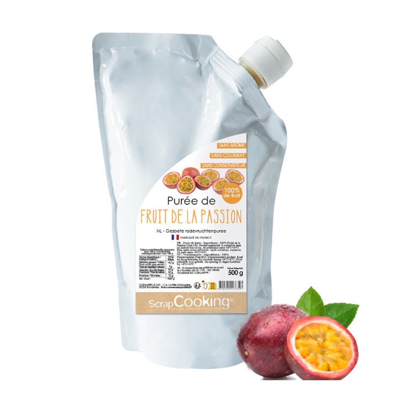 Purée de Fruits de la passion pasteurisée 100% fruits de ScrapCooking