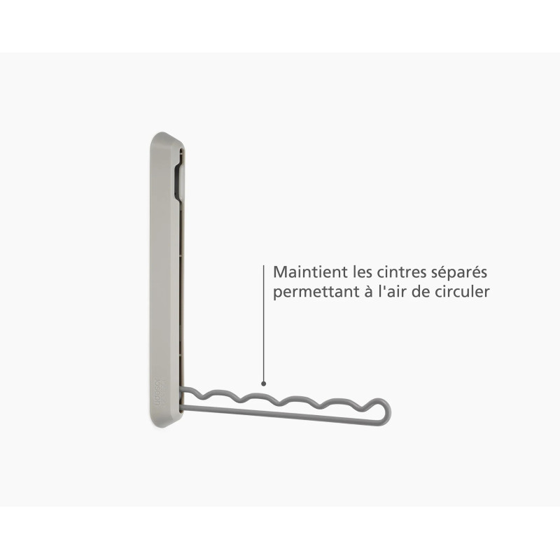 Acheter le Porte-cintres mural rétractable Orderly écru, Joseph Joseph